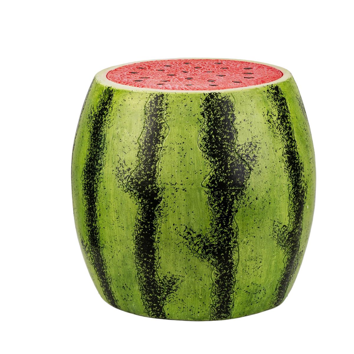 Country G. 13"x11.8" MGO Simulated Watermelon Stool, Color label