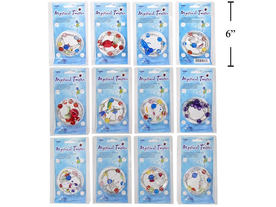 Mystical Twister Hanging Deco., 12 styles, clam pk