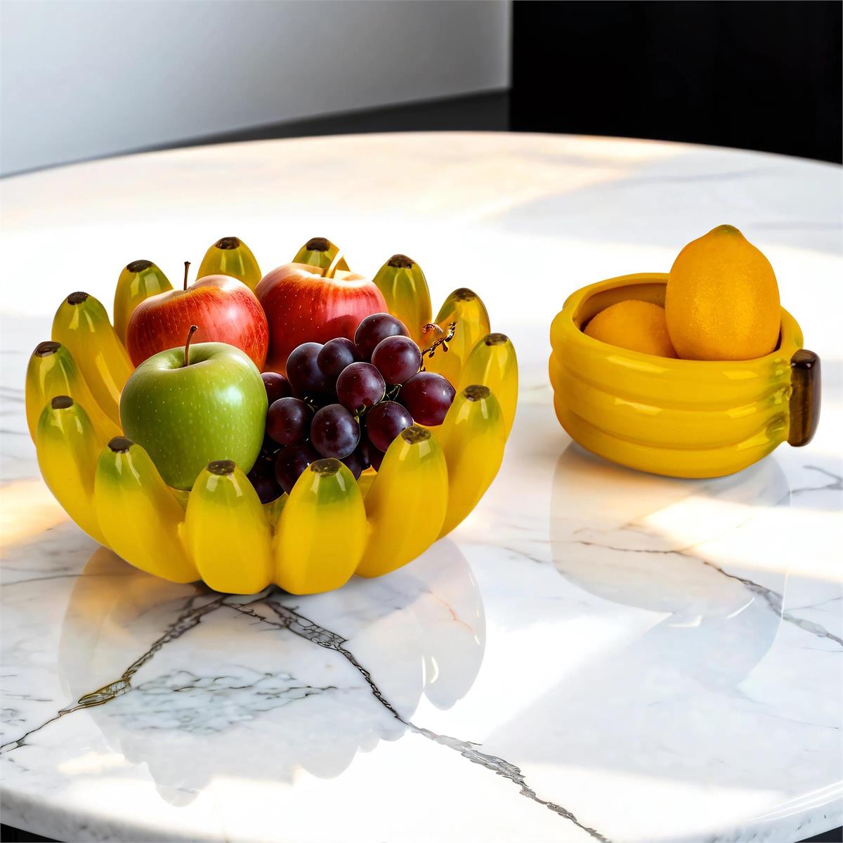 Banana Ceramic Storage Box, 5.71x4.33x4.1", bbx