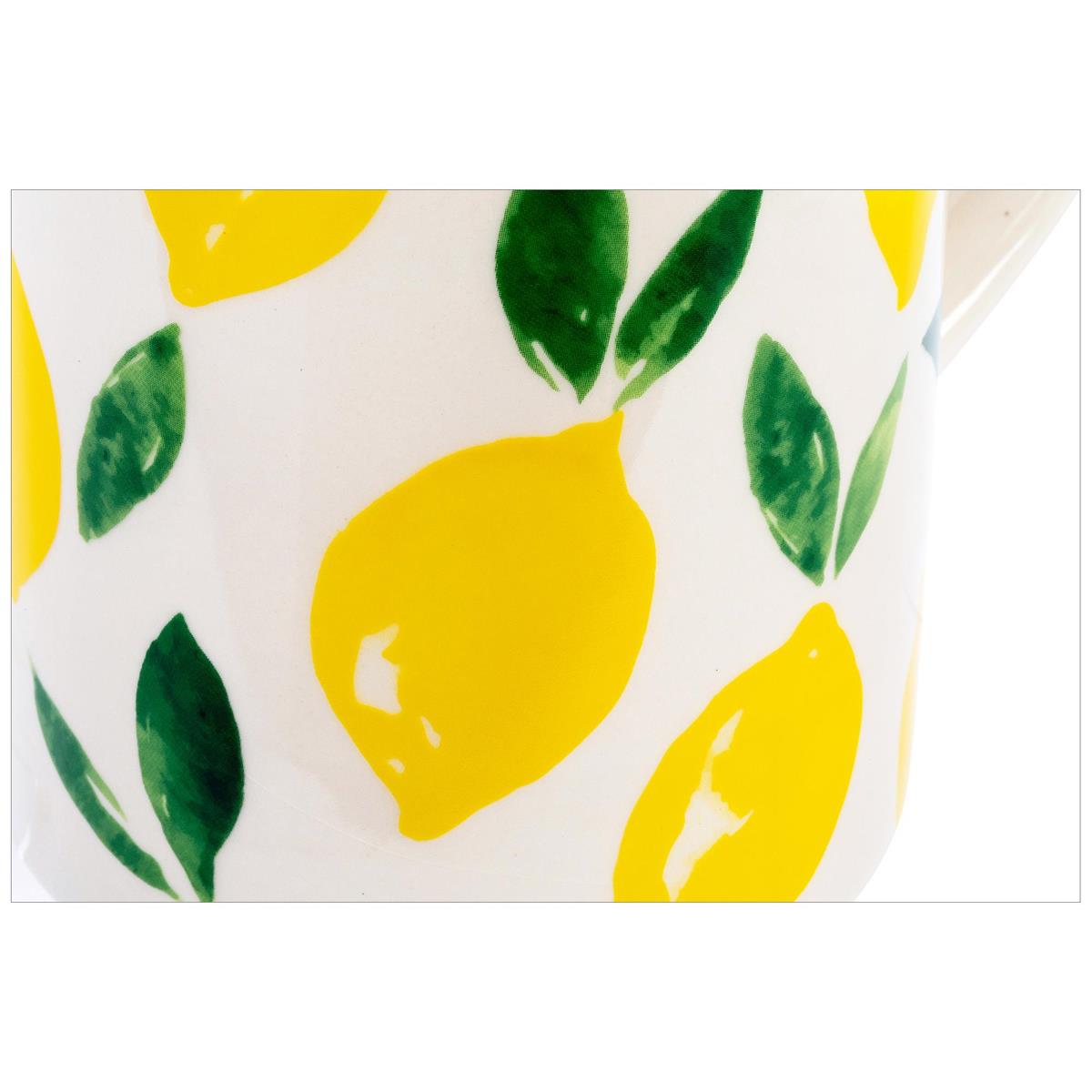 Lemons Pitcher, 7.9"x4.5"x8", Ceramic, bbx