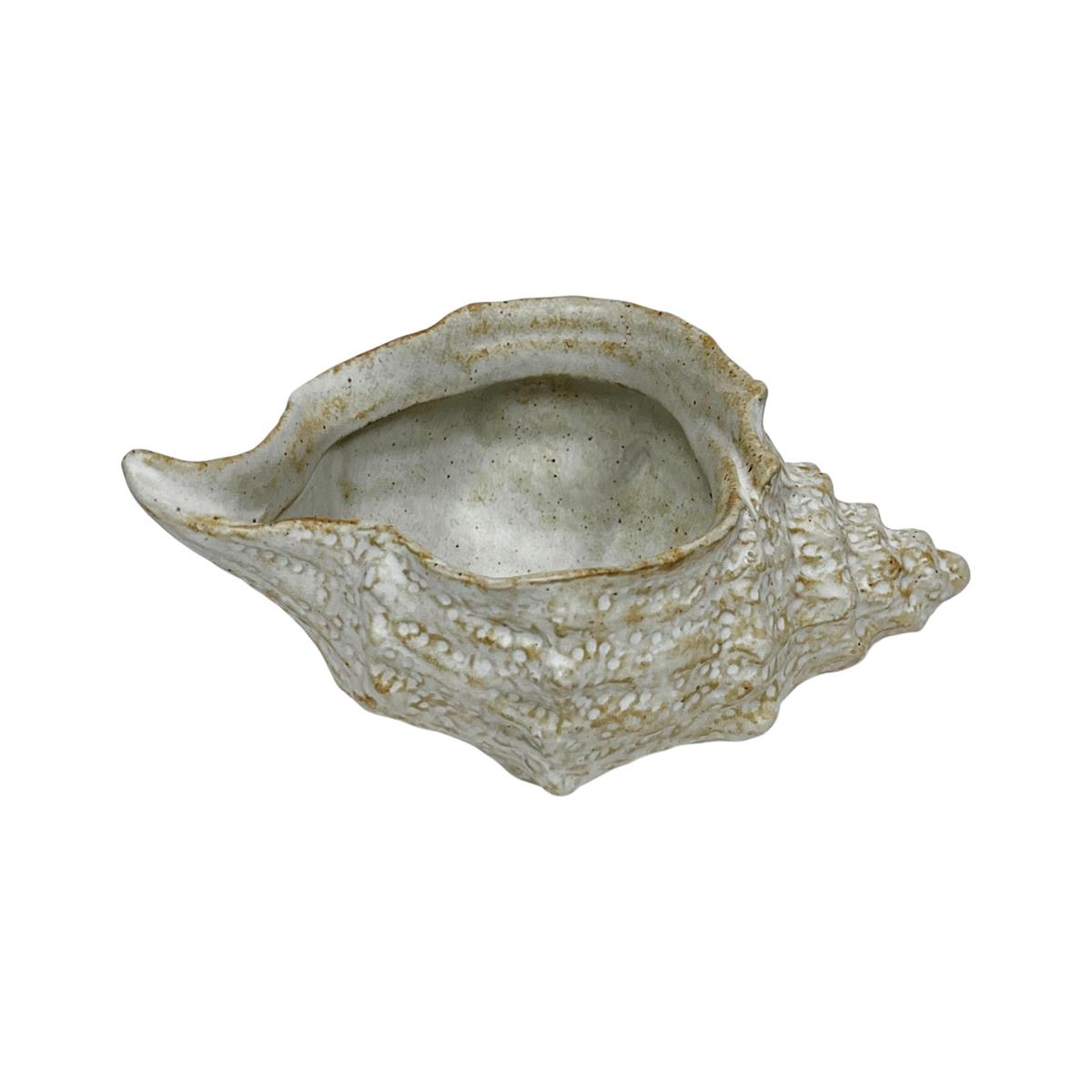 Shell Planter, 6.9"x4.4"x3", Ceramic, bbx