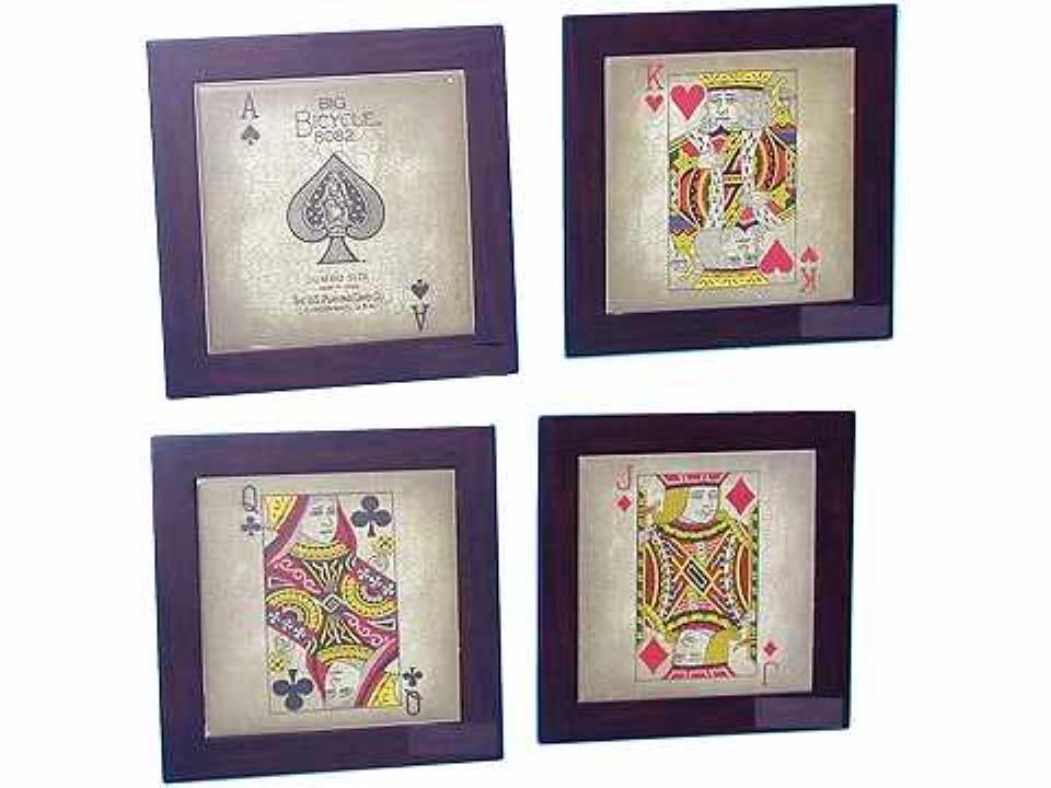 Casino Poker Poker Decorator Print , 8"x8", 4 styles