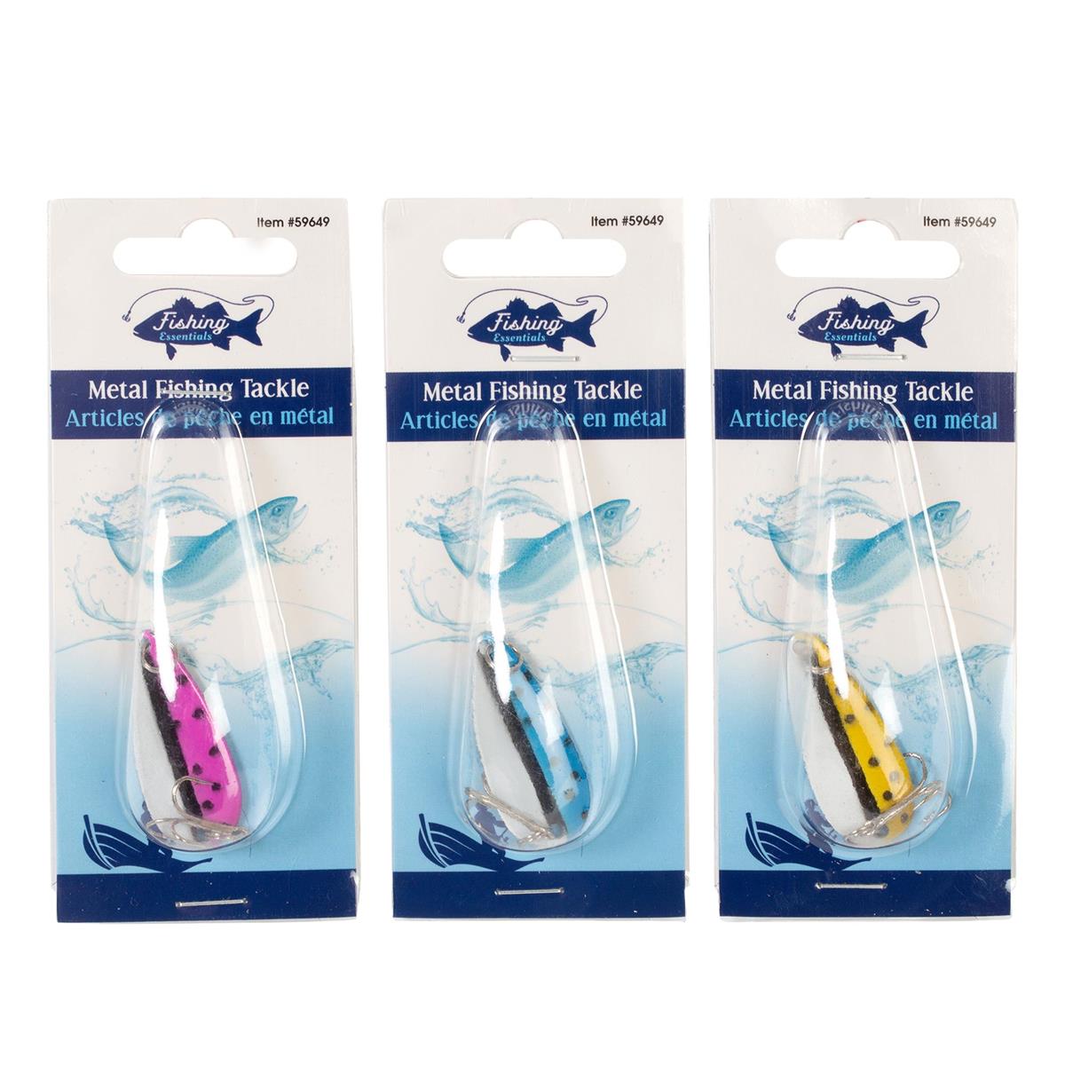 Fishing Tackle w/Metal Spoon &Hook 2asst., b/c