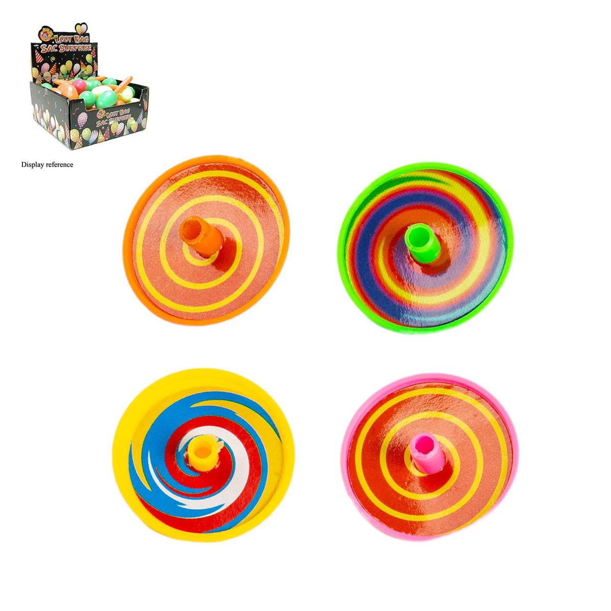 Lootbag Exp. Gyroscope Spinning Toy, 4 col., 240/dsp