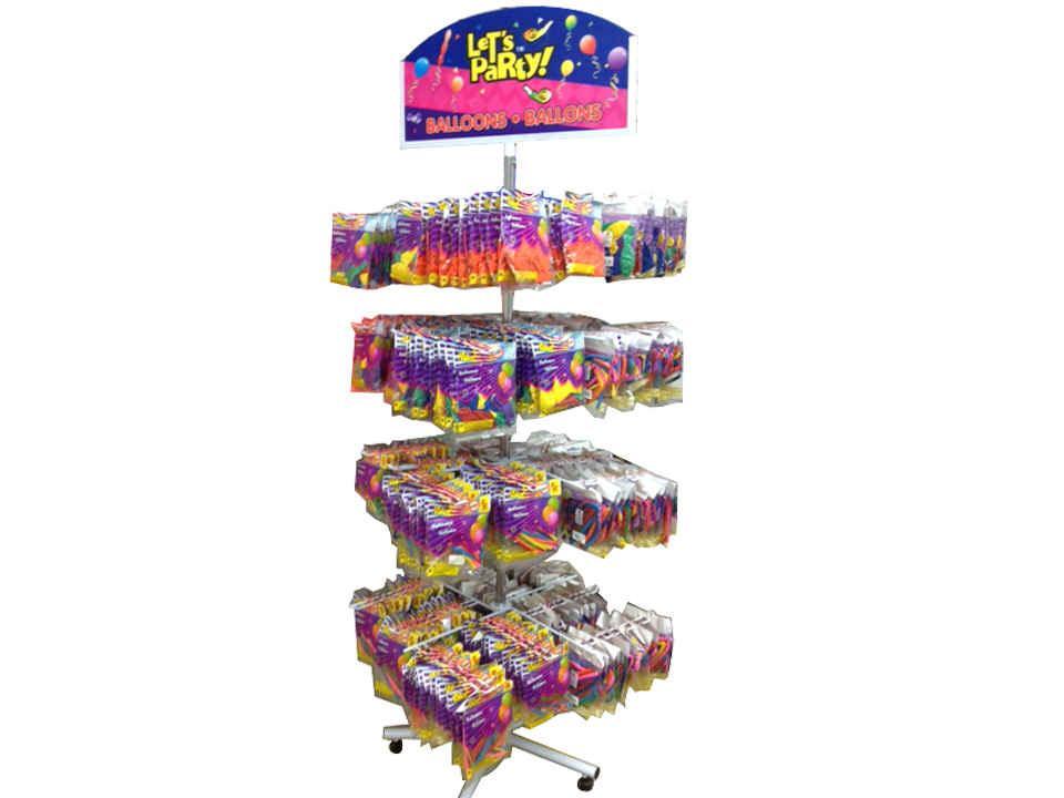 Let's Party, 384pcs. Balloon Deal (Rack included) asst'd colors