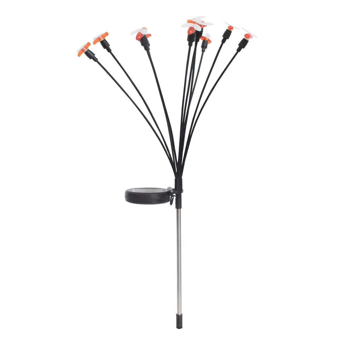 10 LED Solar Bee Firefly Light ,Warm White,c/b