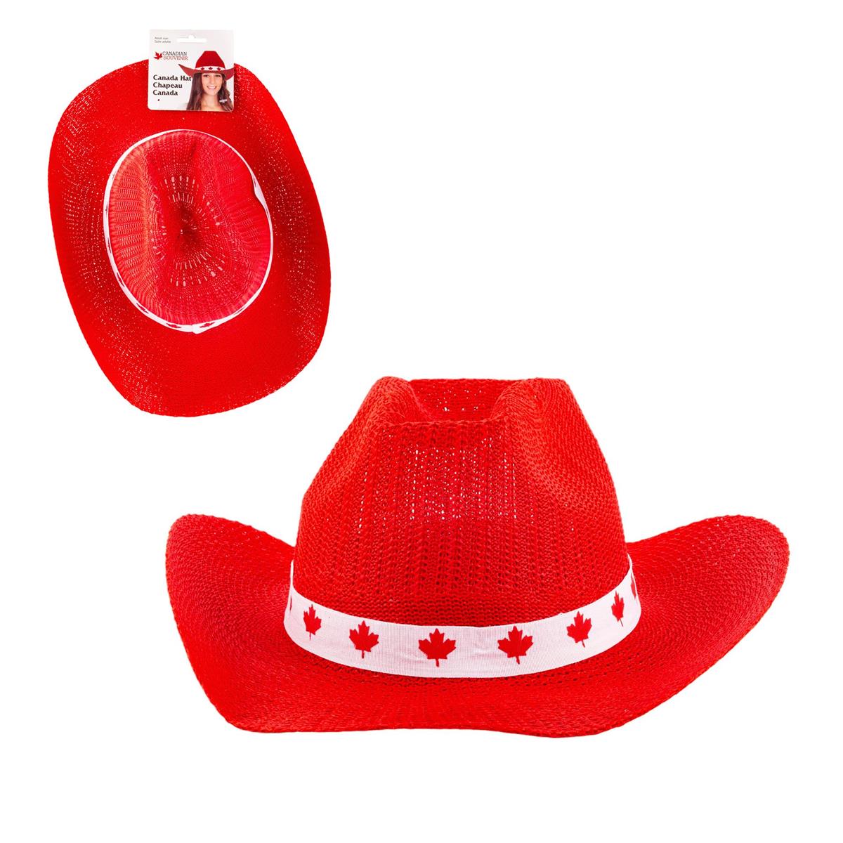 Canada Knitted Cowboy Hat, Adult Size, header card (H)