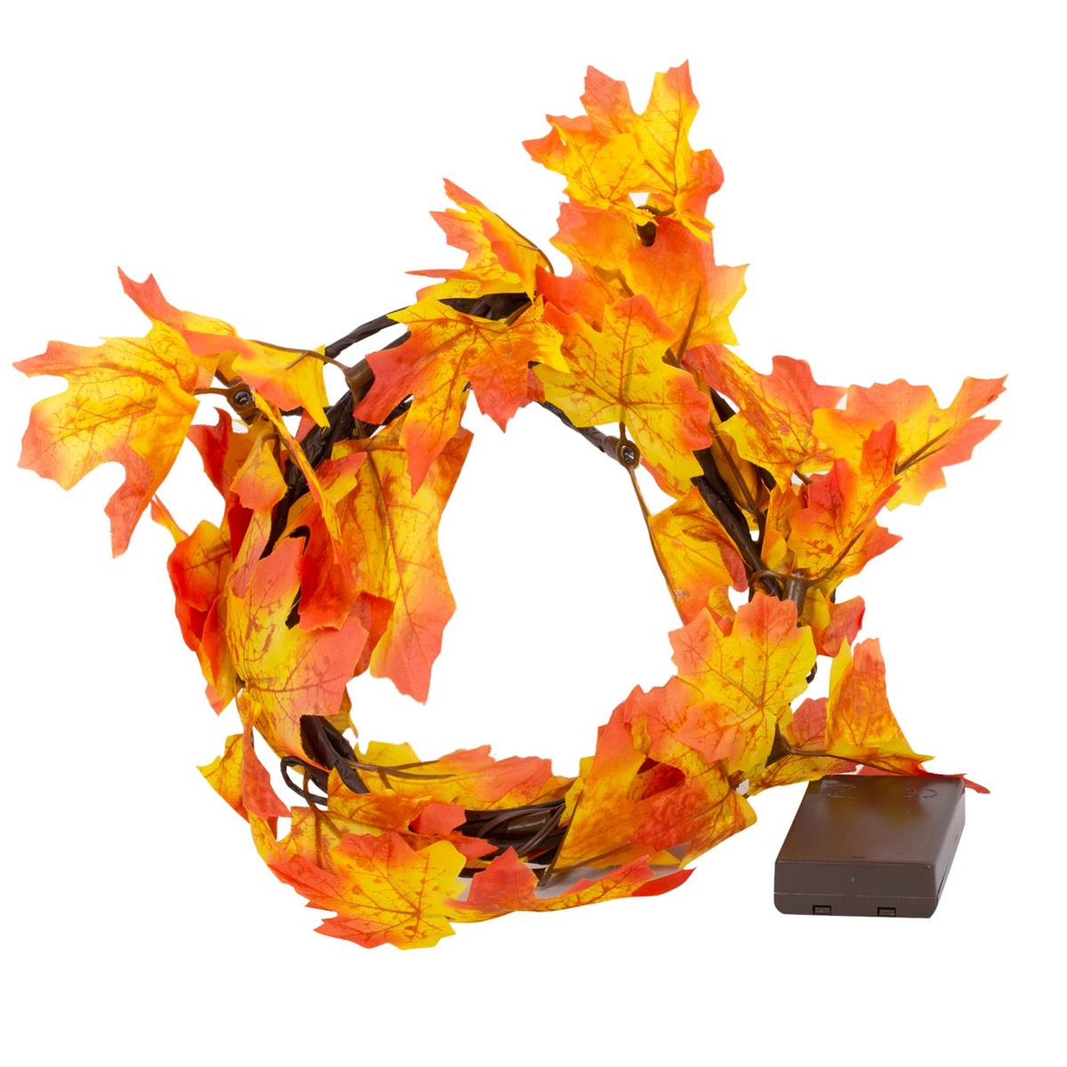 Harvest 20 LED Maple Leaf Branch Lights, 7.5', B/O, try me box