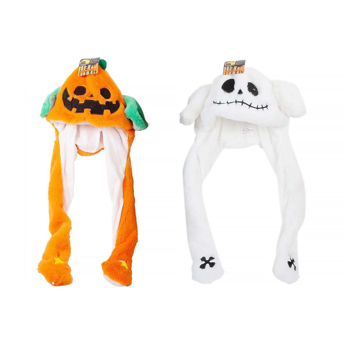 Hoot Hween Flapping Ears Plush Hat w/Air Pump, 2asst., j-hook w/cht
