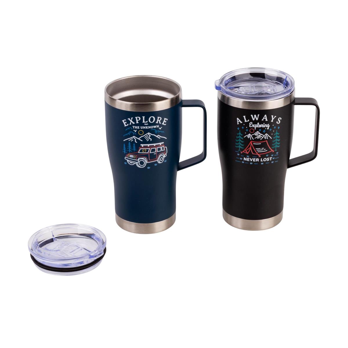 True North 600ml Thermal Handled Tumbler, Stainless Steel, 4asst., 3-D ...