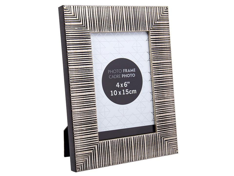 Textured Frame 4x6" Metallic SILVER