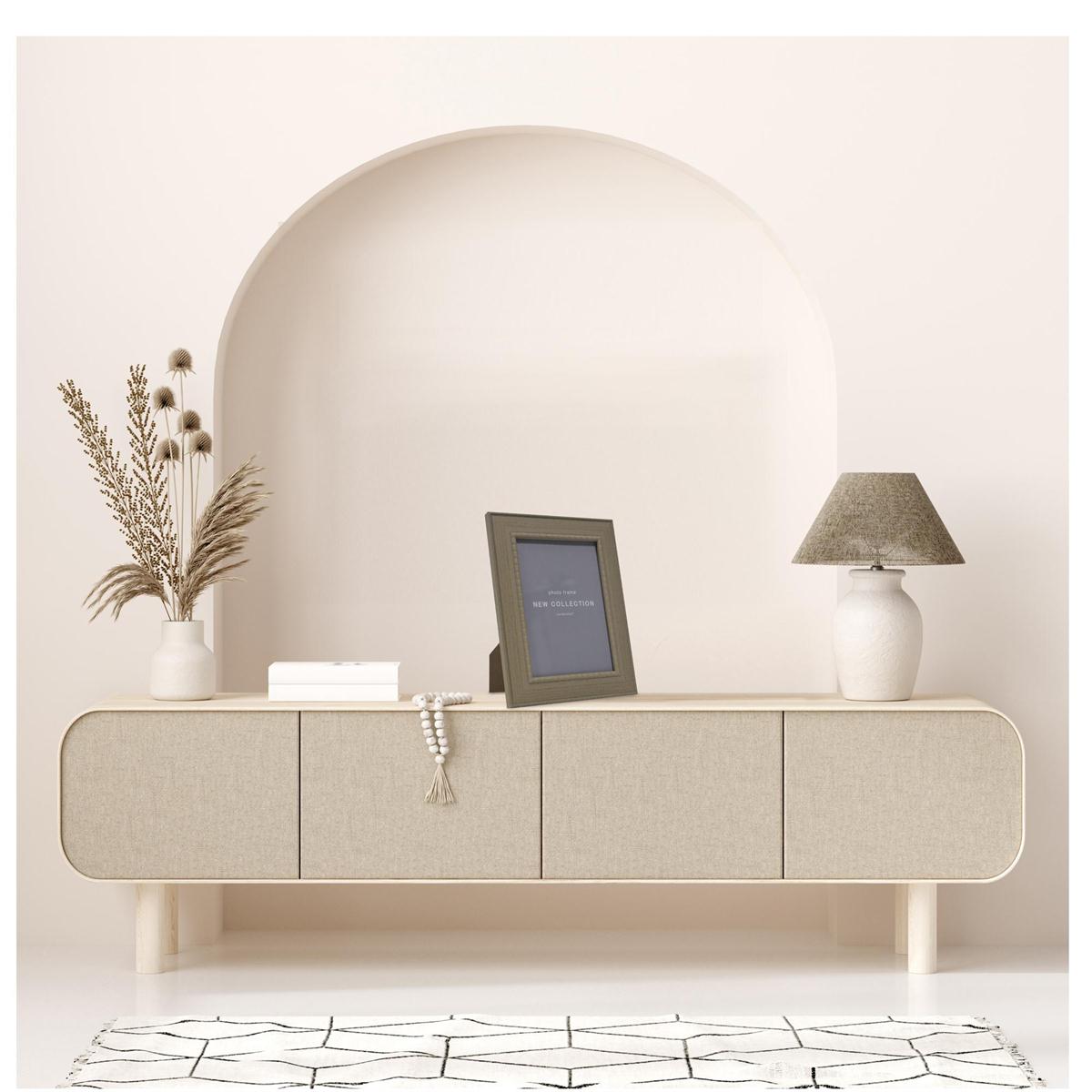 ELLA 5X7" RIDGED PS FRAME, 4 Assorted Colours,