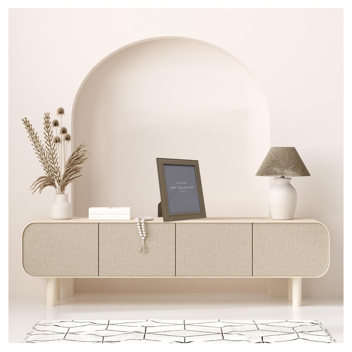 ELLA 8X10" RIDGED PS FRAME, 4 Assorted Colours,