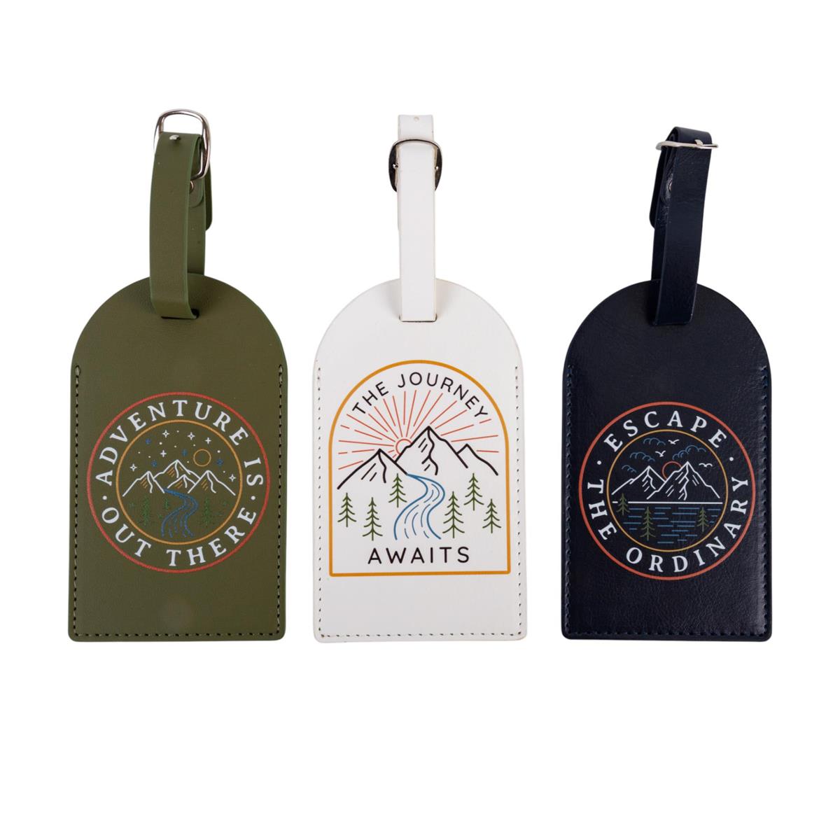 True North Luggage Tag, 12x7cm, 3 Assorted Designs, header card