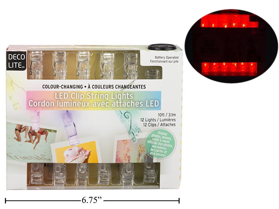 Deco L. LED Clip String Lights, Colour-changing, cbx w/try-me,