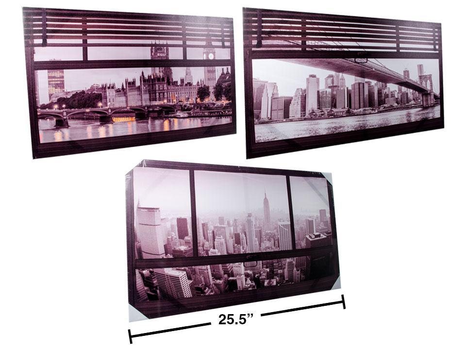 Window Scene Canvas Print, 15.75"x 25.5"x1", 3 styles, shrink w/corner