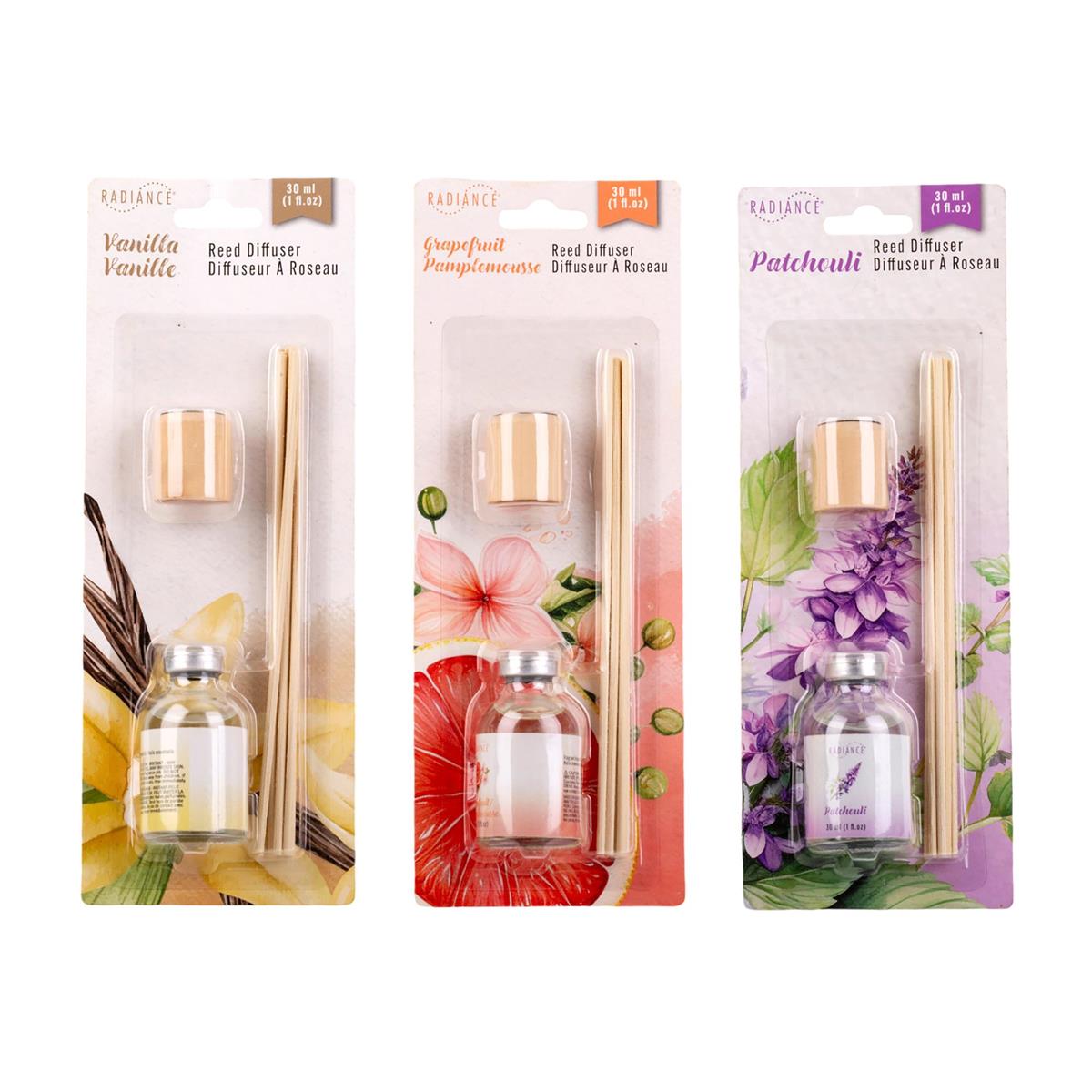 30ml Reed Diffuser, 6Asst scents, blister card