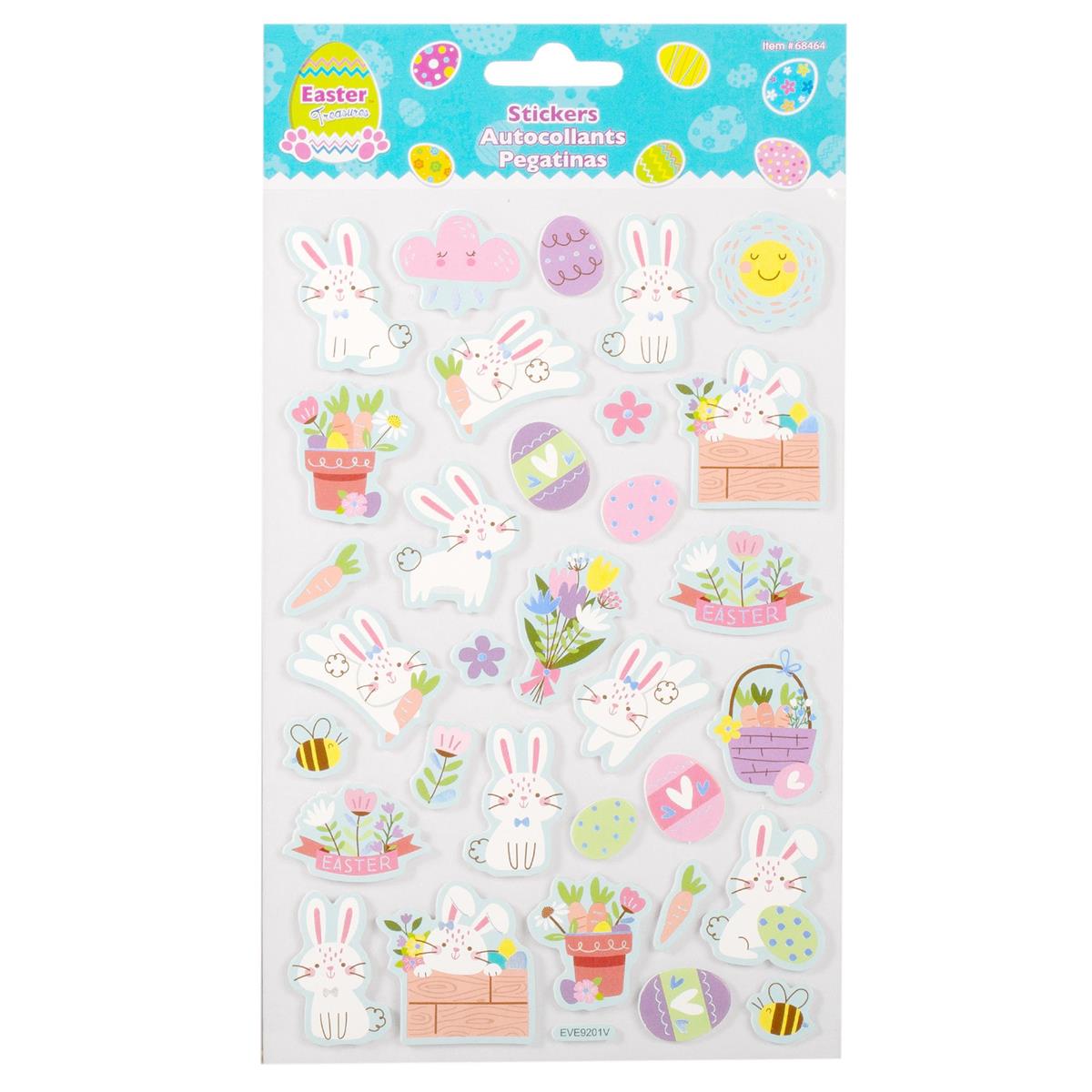 Easter EVA Foil Stickers, 5.5"x8.25", pbh