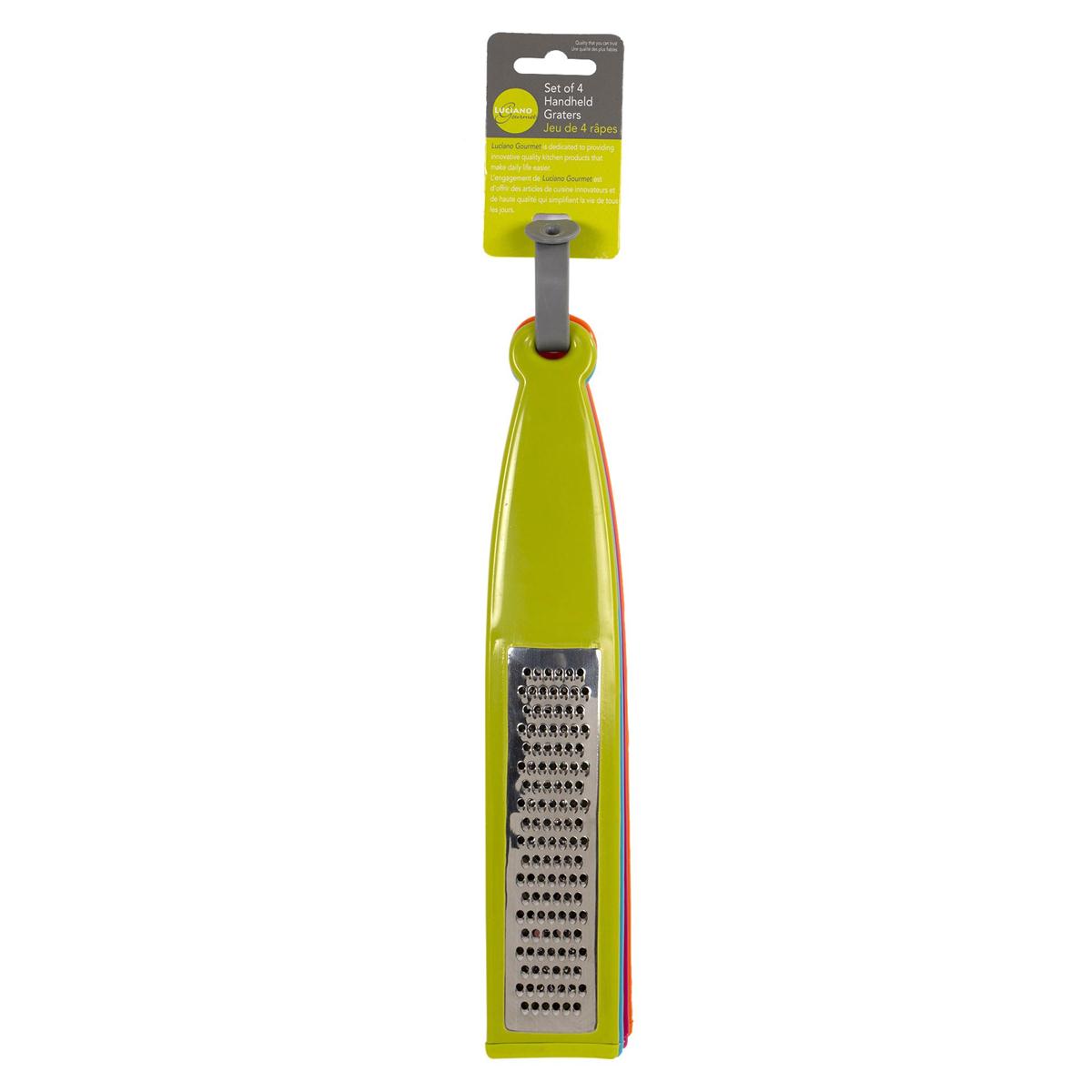 L.Gourmet Set of 4 Handheld Graters header (CS)