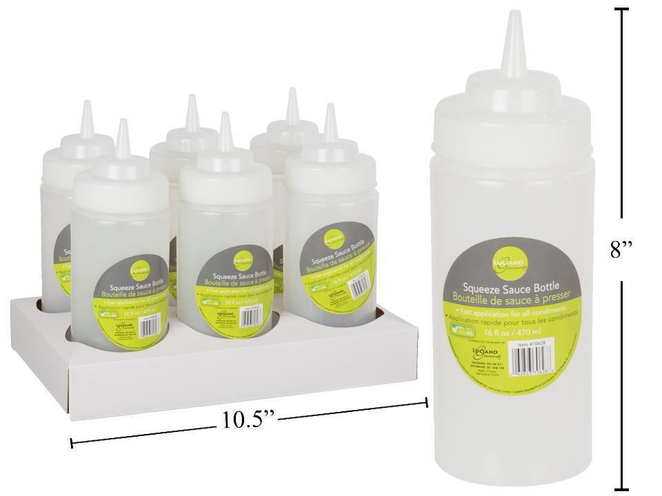 L.Gourmet 13.5 oz Squeeze Bottle, col. Label, 6/dsp