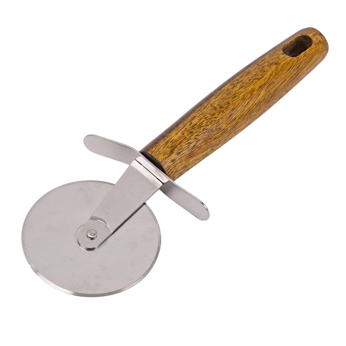 L.Gourmet SS Pizza Cutter w/ Acacia Wood Handle, t.o.c.