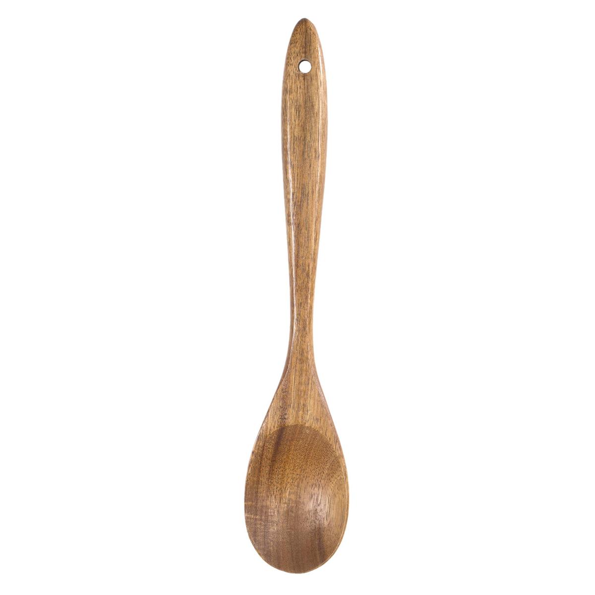 L. Gourmet Kitchen Acacia Wood Spoon, 6.2 x 30cm, hangtag (CP)