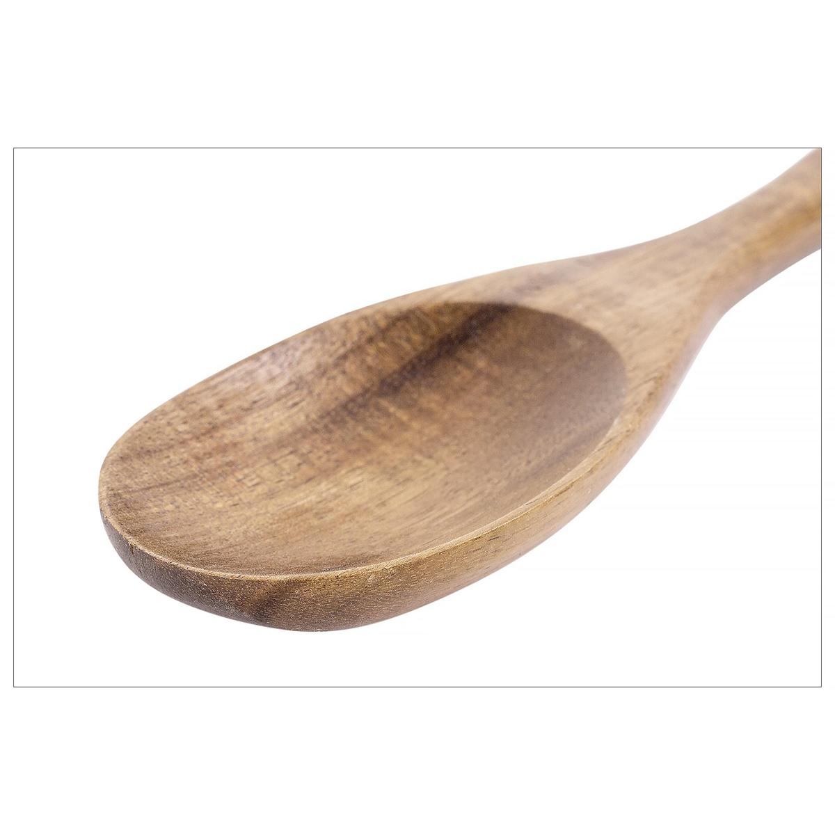 L. Gourmet Kitchen Acacia Wood Spoon, 6.2 x 30cm, hangtag (CP)