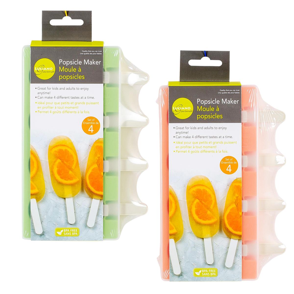 L.Gourmet 4-Section Popsicle Maker, shrink wrap w/ label