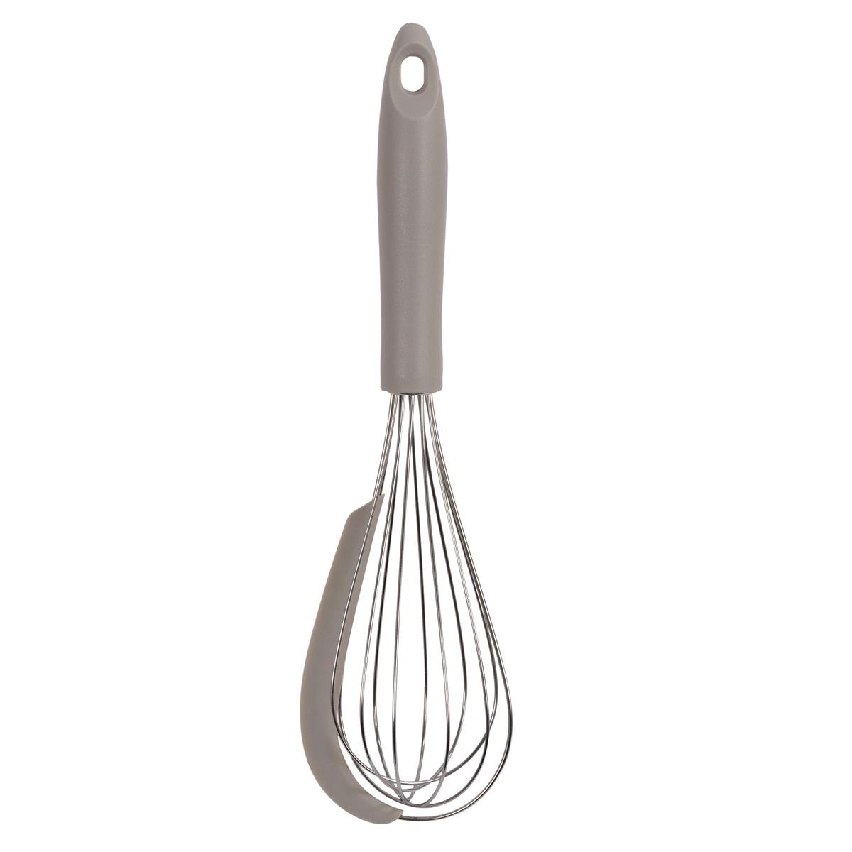 L.Gourmet 11"L Whisk w/ Silicone Scraper, t.o.c. (CS)