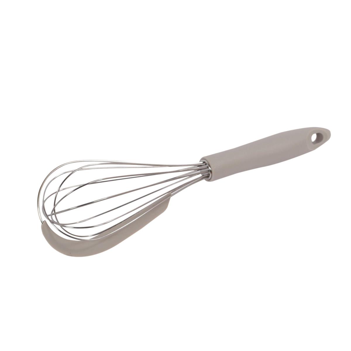 L.Gourmet 11"L Whisk w/ Silicone Scraper, t.o.c. (CS)