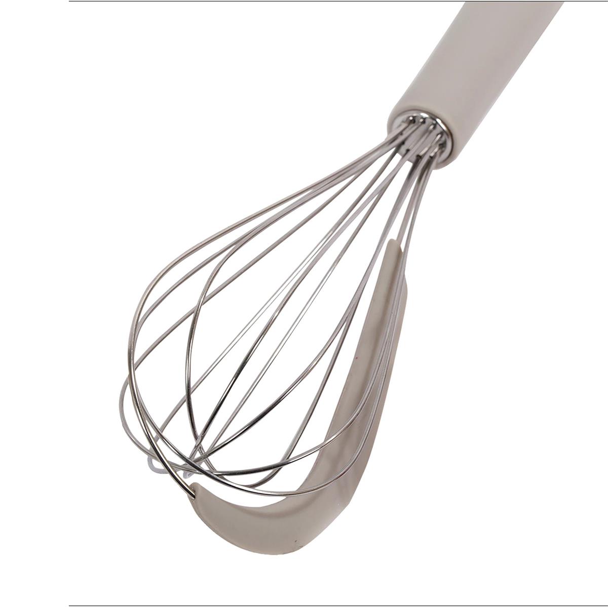 L.Gourmet 11"L Whisk w/ Silicone Scraper, t.o.c. (CS)