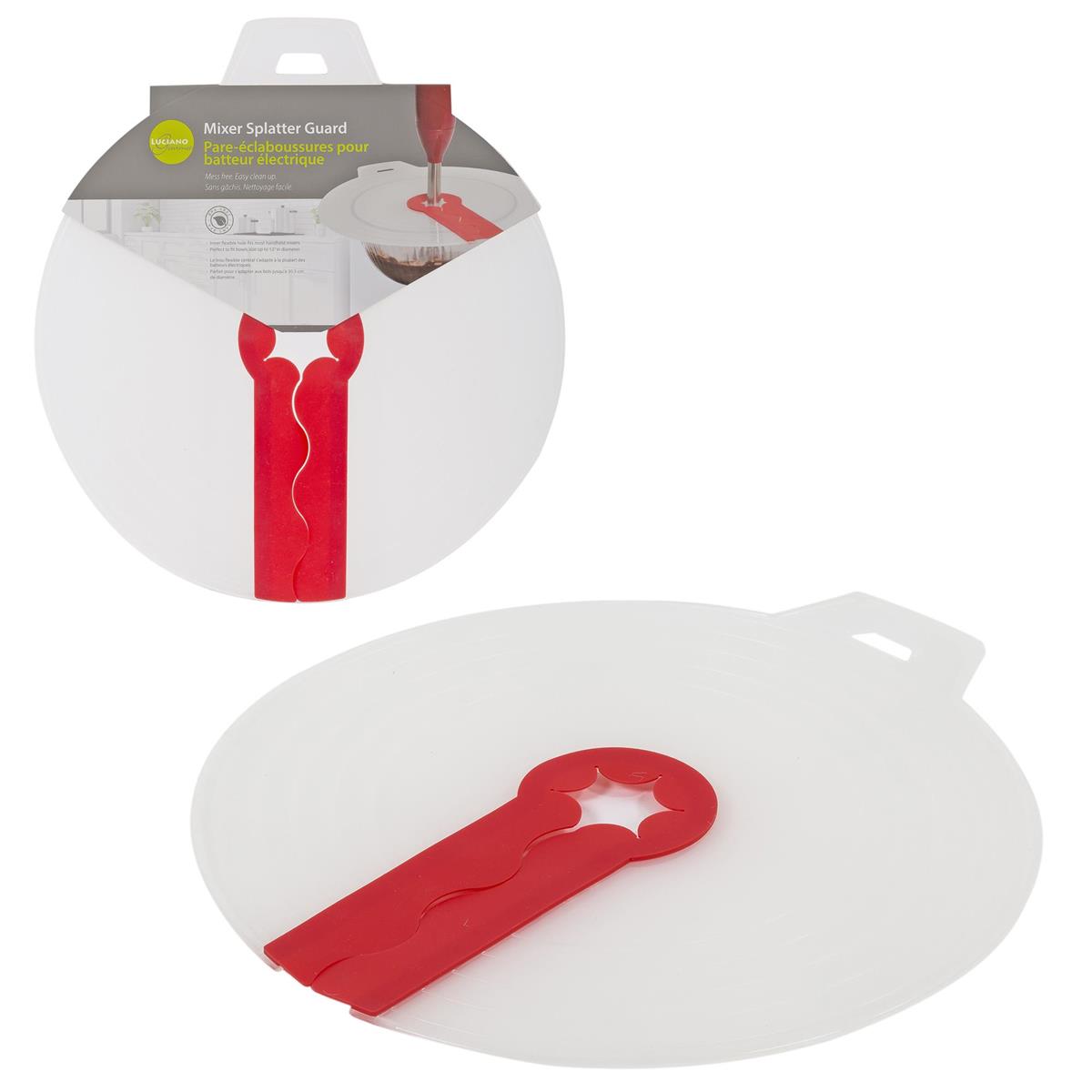 L.Gourmet Mixer Splatter Guard, 12" Dia., colour sleeve