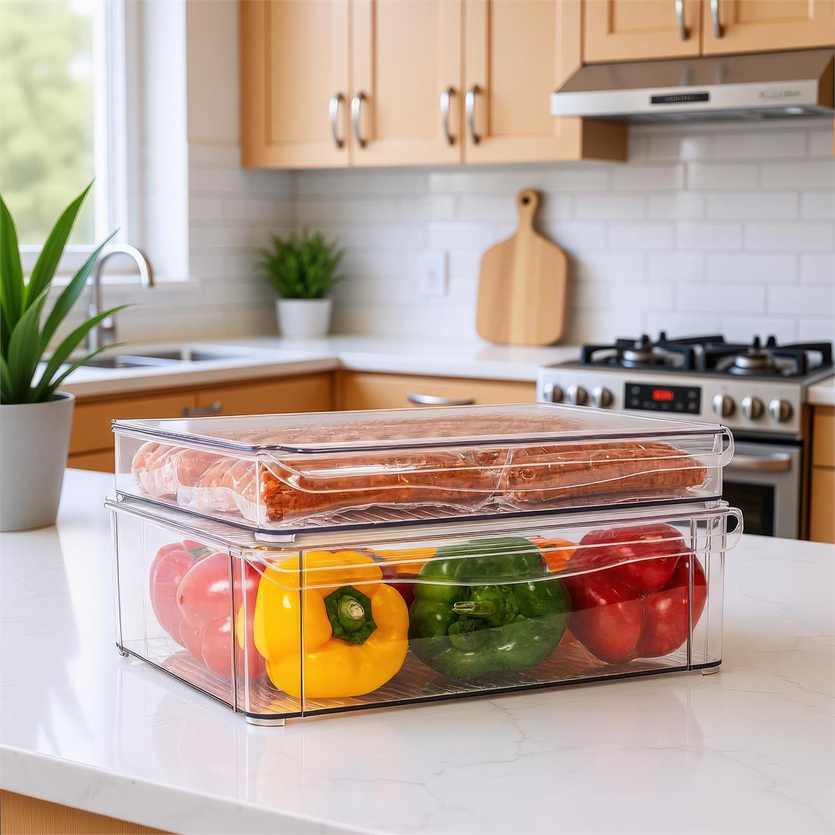 L.Gourmet 30x30.5x10cm Storage Box, color sleeve