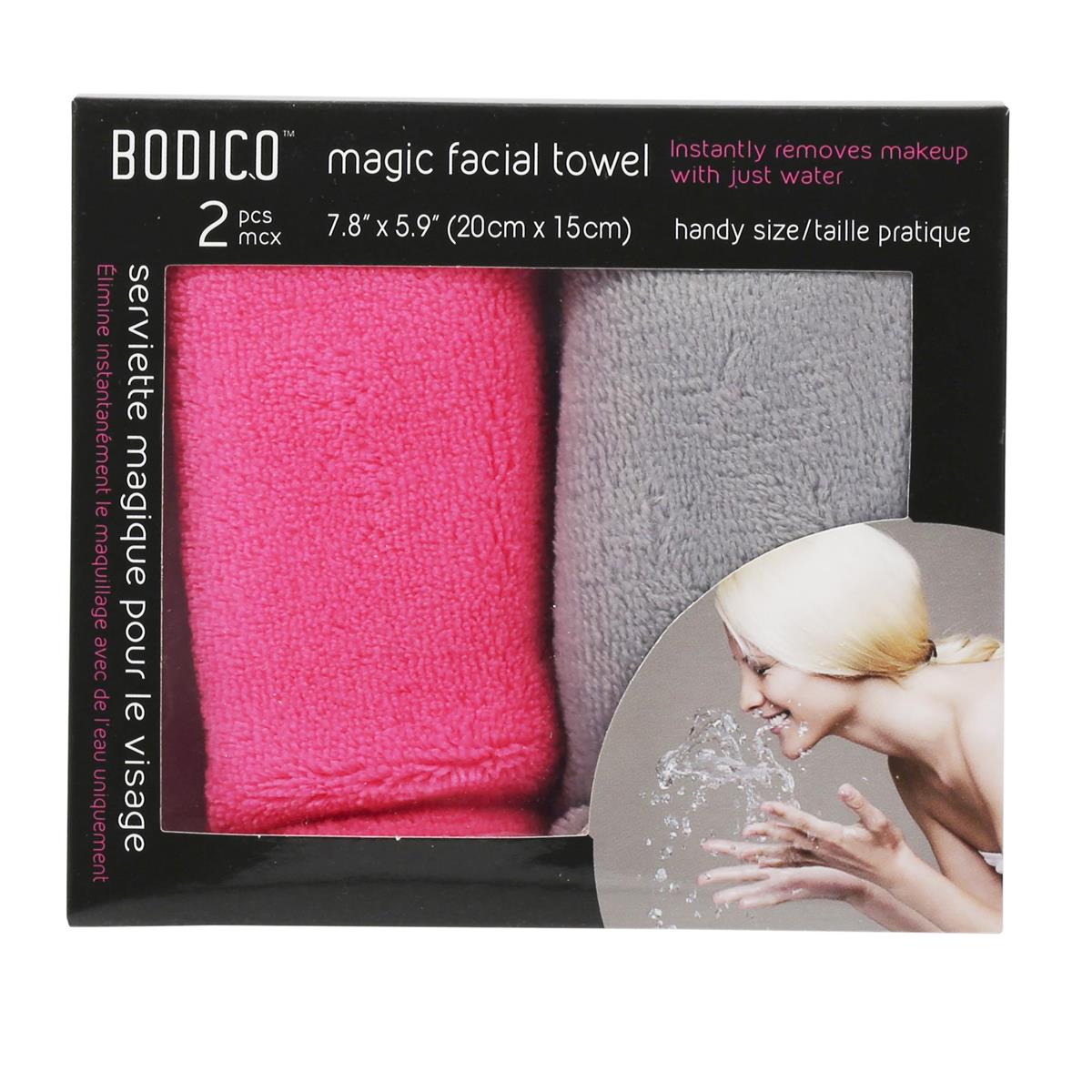 Bodico,2-PCS Magic Facial Towel Handy size20x15cm,window box,12/pdq