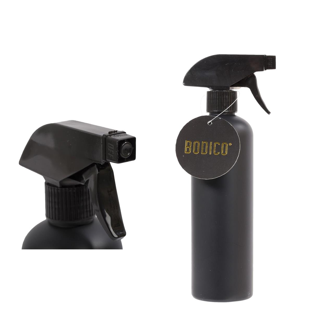 Bodico, 500ml Black Spray Bottle, ht, 12/PDQ
