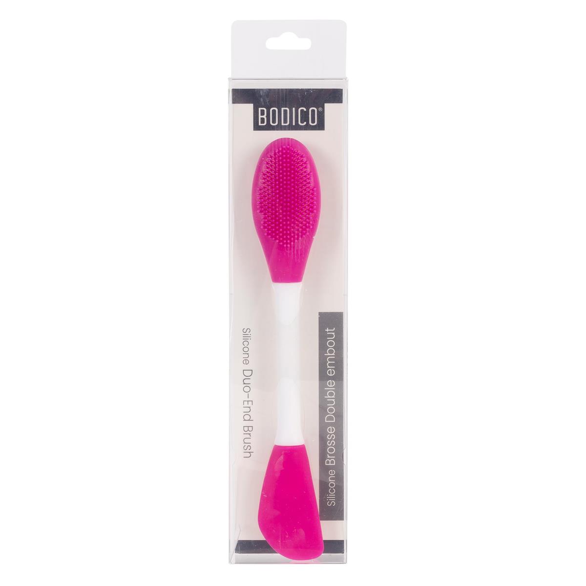 Bodico, Duo-End Silicone Brush 15X3cm, pvc bag w insert