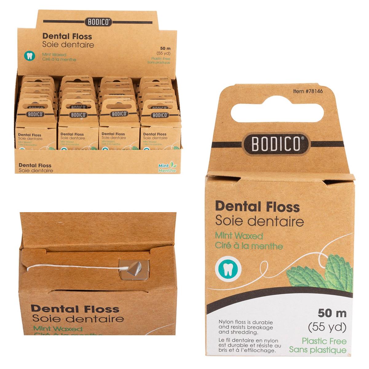 Bodico, 50m Plastic-Free Floss col box, 24/pdq