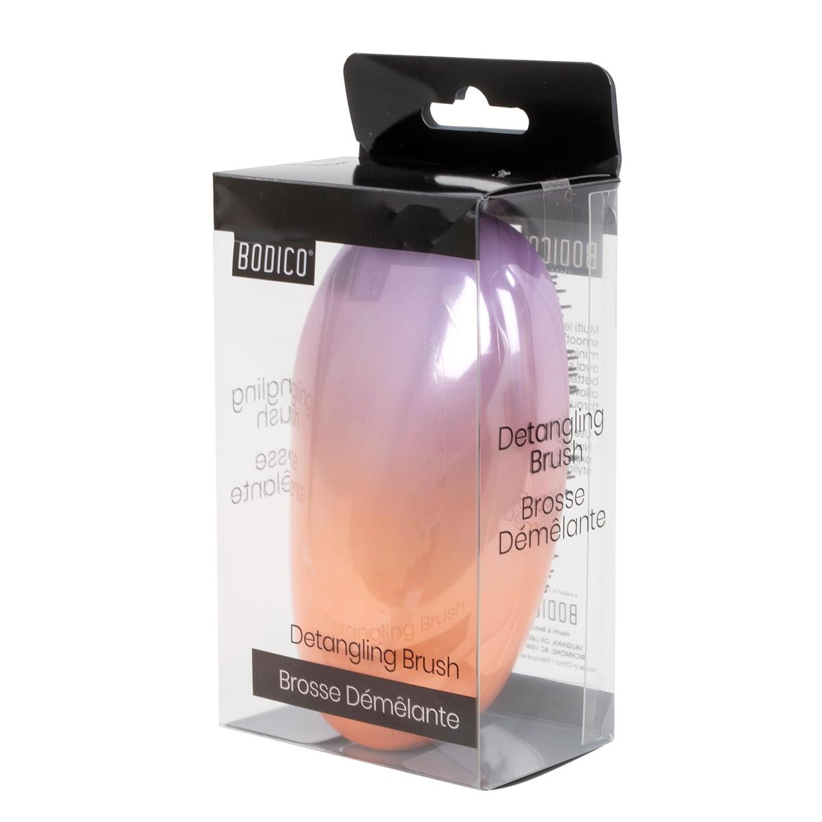 Bodico, Oval Detangler Brush pvc box, 12x8x5cm