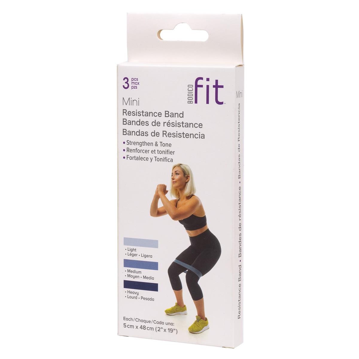 Bodico Fit, Mini Resistance Bands 3pk, TPE, col window box