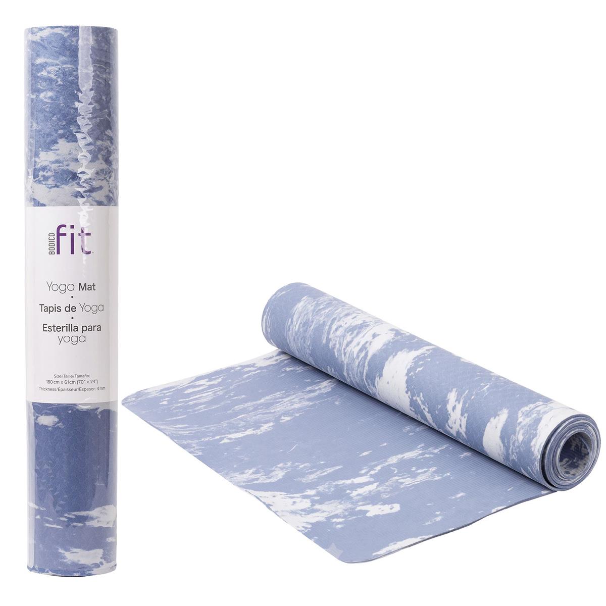 Bodico Fit, Premium Yoga Mat, 4mm TPE, Marble Design, shrink wrap