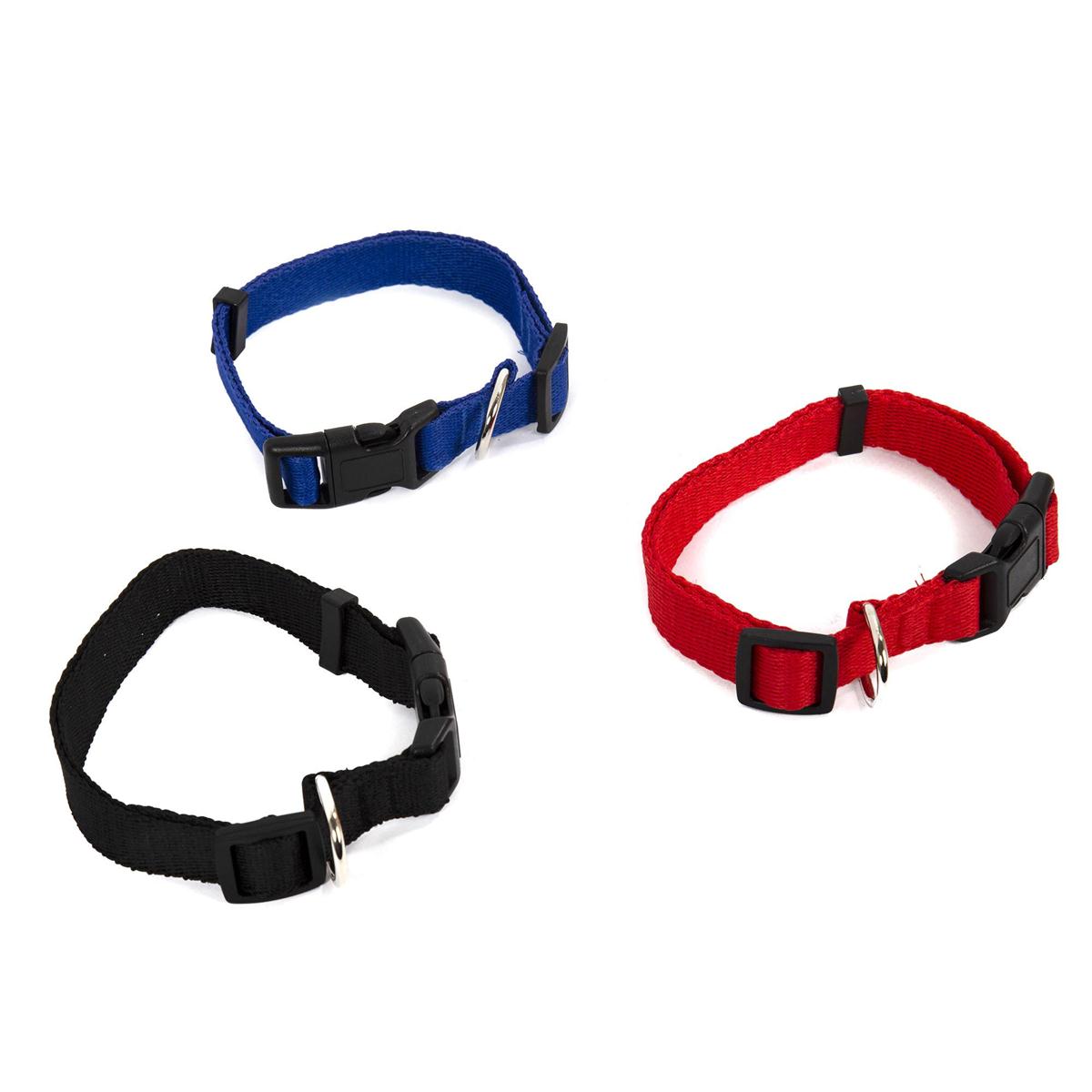PAWS Adjustable Nylon Dog Collar, 3 col. (A398260)