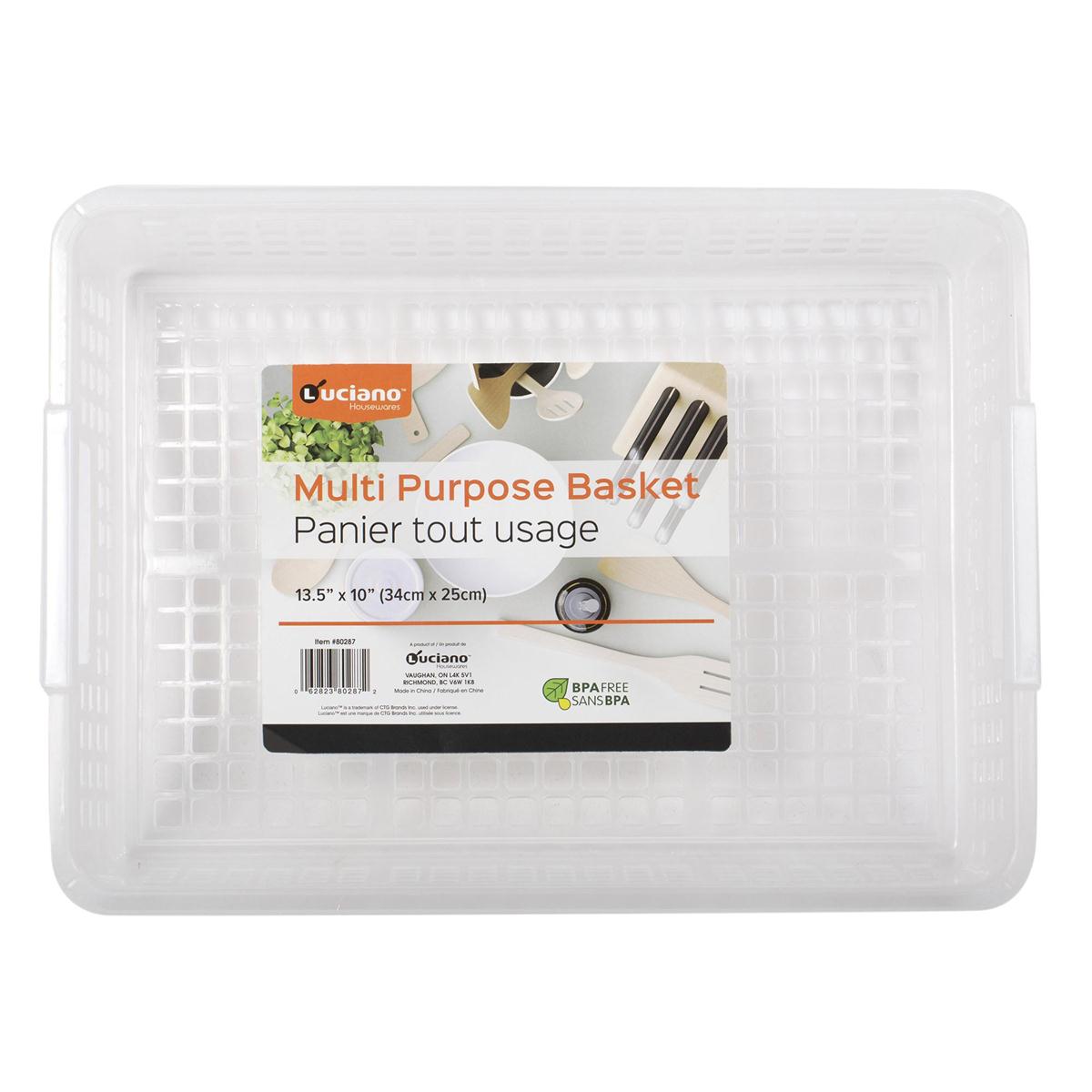 Luciano Multi-purpose Basket, Rect.,4 col.,13.75x10x3"