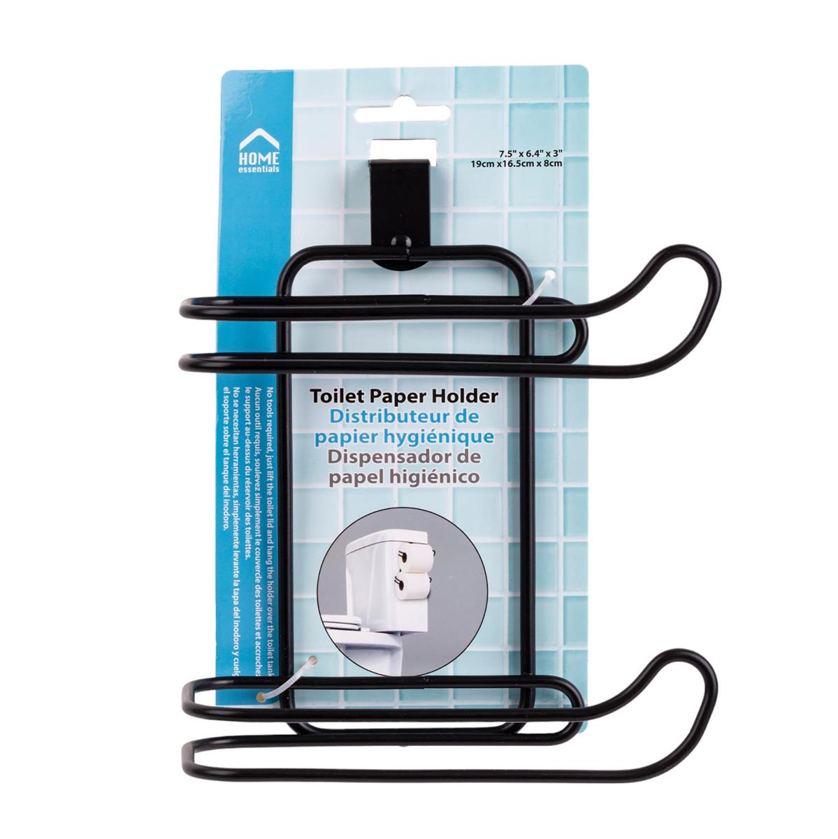 H.E. Toliet Paper Holder 6.7 x 4.3 x 7.8", t.o.c.