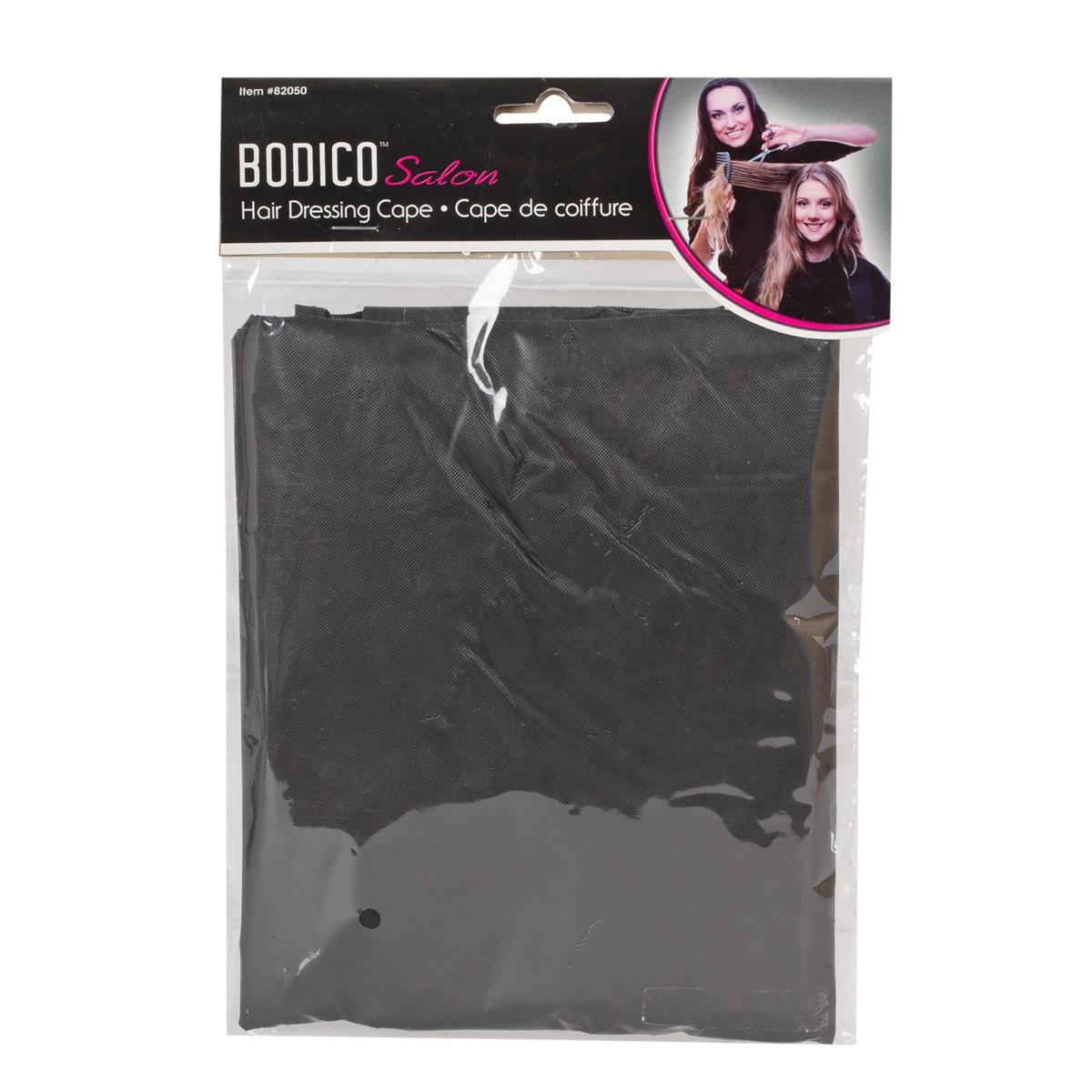 Bodico, Deluxe Hairdressing Cape, 140x90cm, Black, pbh