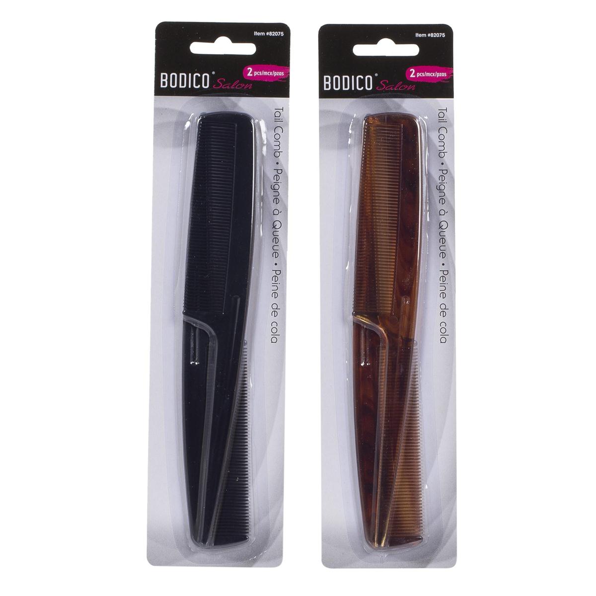 Bodico 2-pc Tail Comb, 2 col., b/c(HZ)