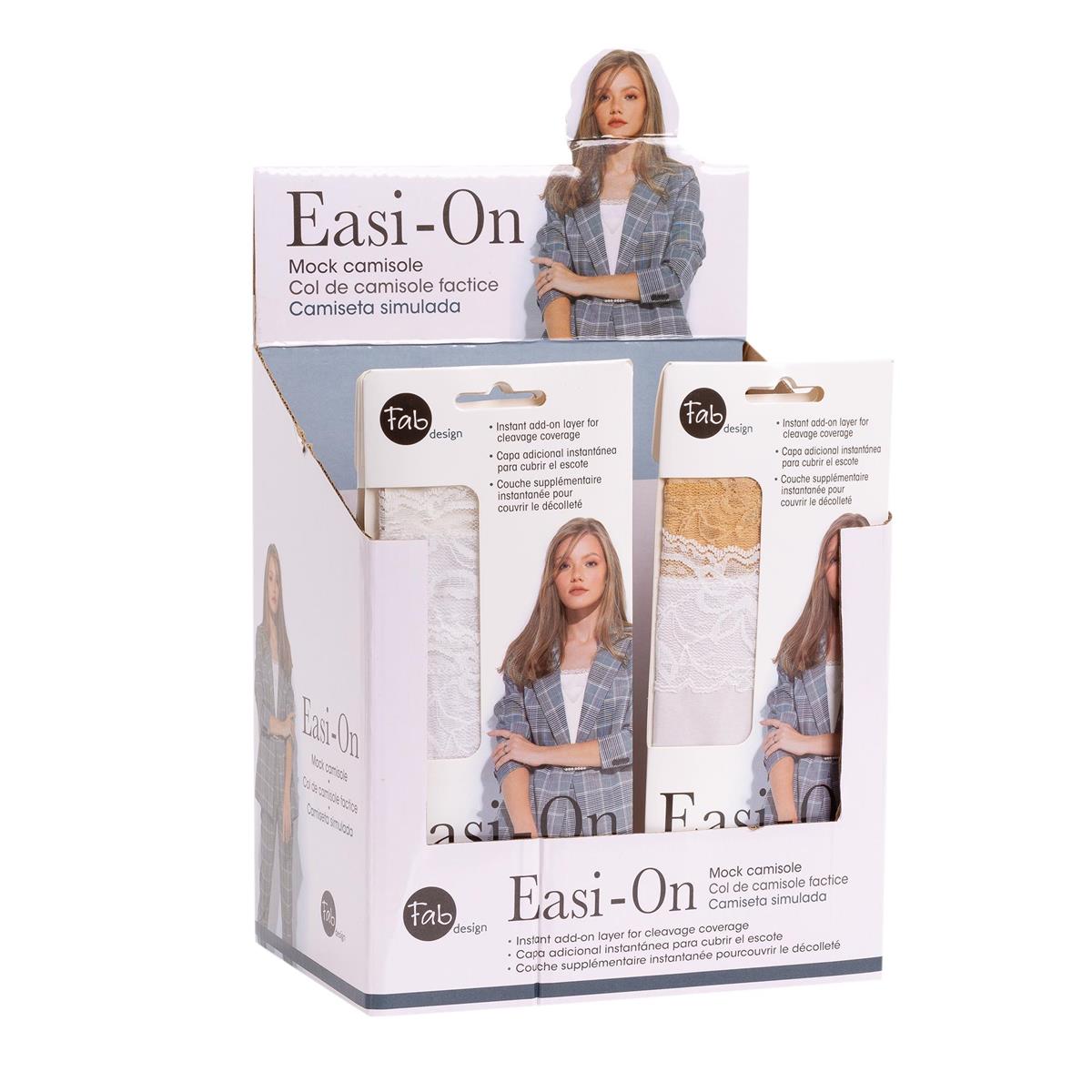Fab, 2-pc Easi-on Mock Camisole, 3 asst., window envelop, 24/dsp