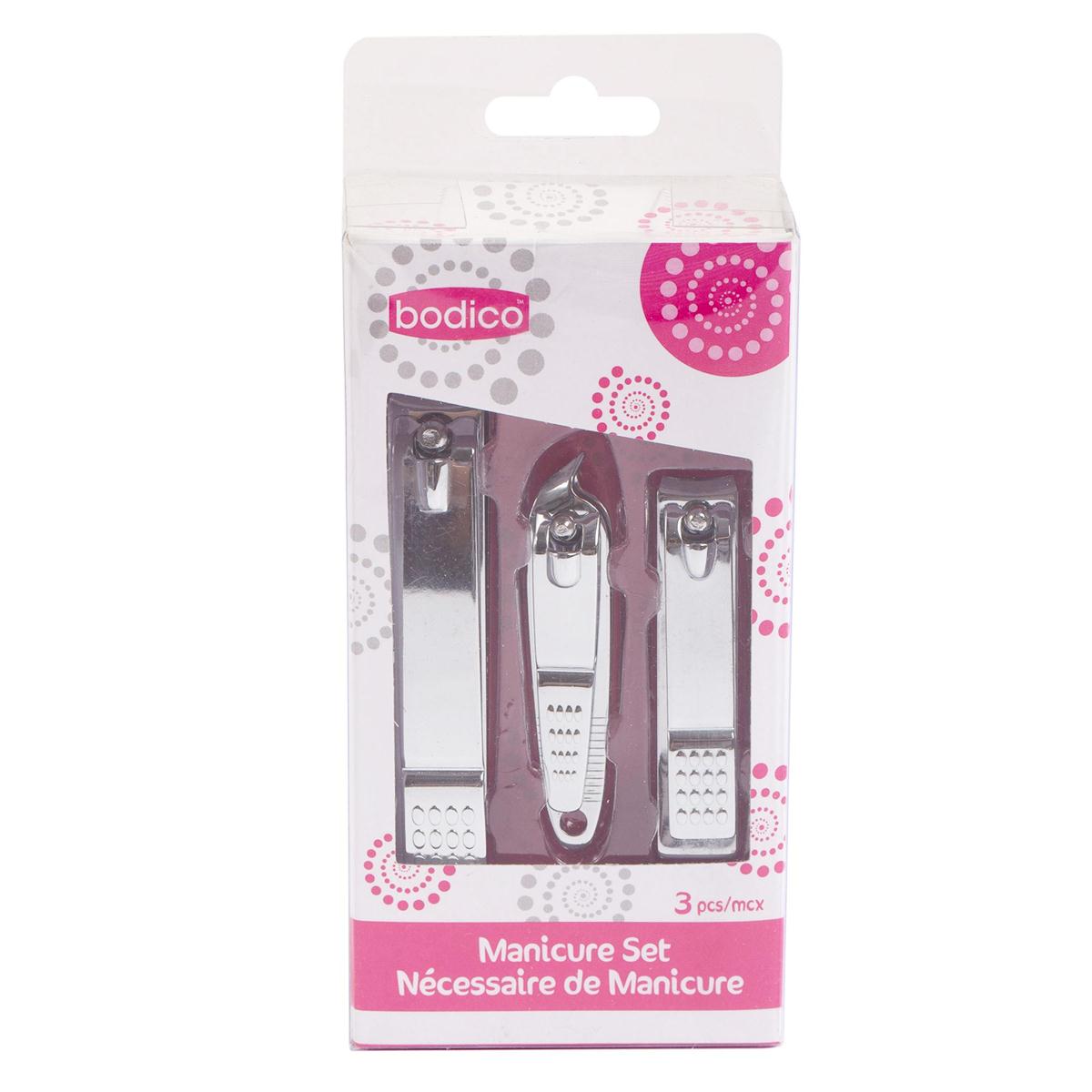 Bodico, 3-pc Manicure Set, Window Box, 12/display(HZ)