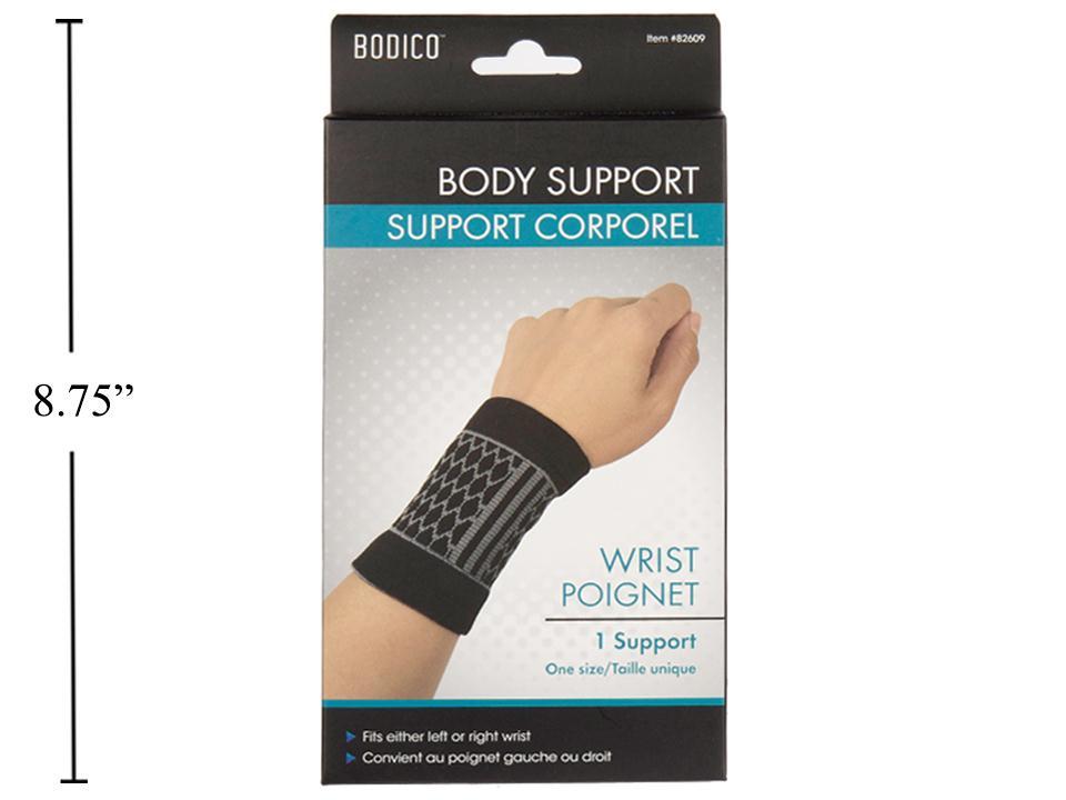 Bodico, Pro Wrist Support blk w grey web, col box(HZ)