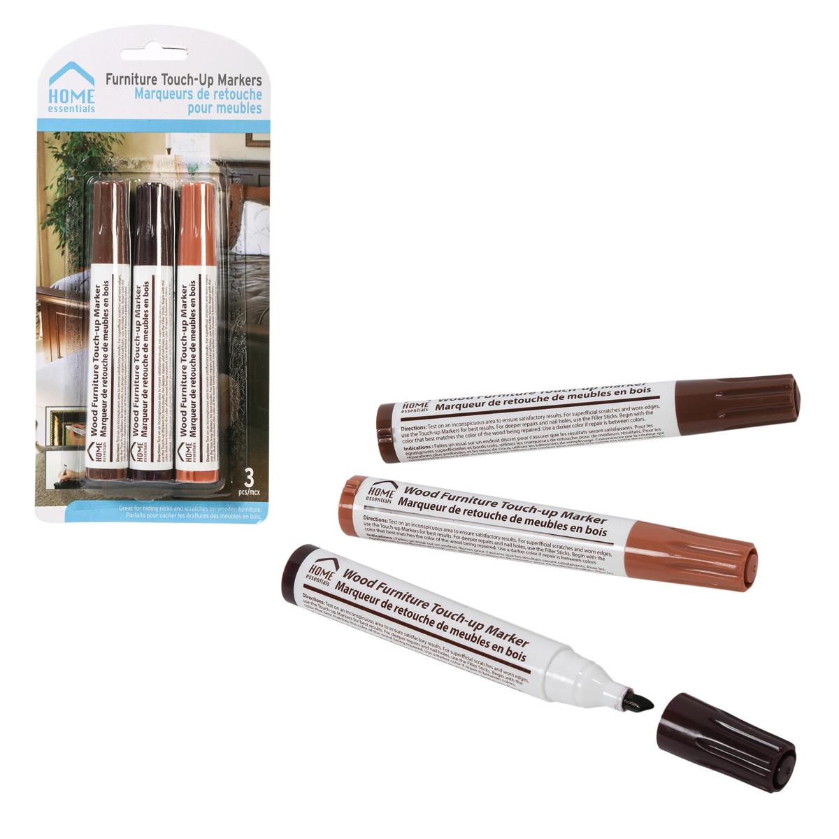 H.E. Furniture Touch-up Markers, 3-pc., slide blister