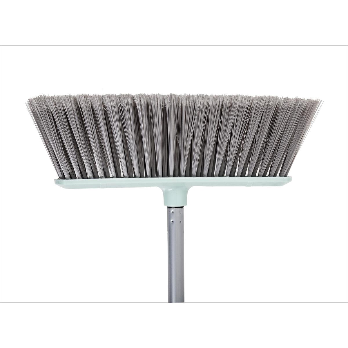 H.E. 46"L Broom w/ Handle, 3 col., tag